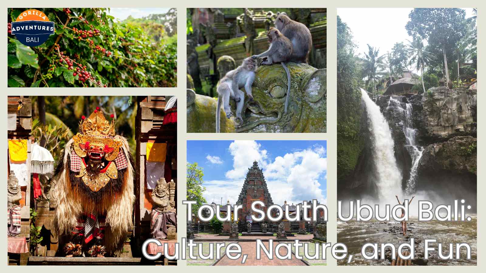 Tour South Ubud Bali: Culture, Nature, and Fun - 𝐆𝐨𝐫𝐢𝐥𝐥𝐚 𝐀𝐝𝐯𝐞𝐧𝐭𝐮𝐫𝐞𝐬 𝐁𝐚𝐥𝐢