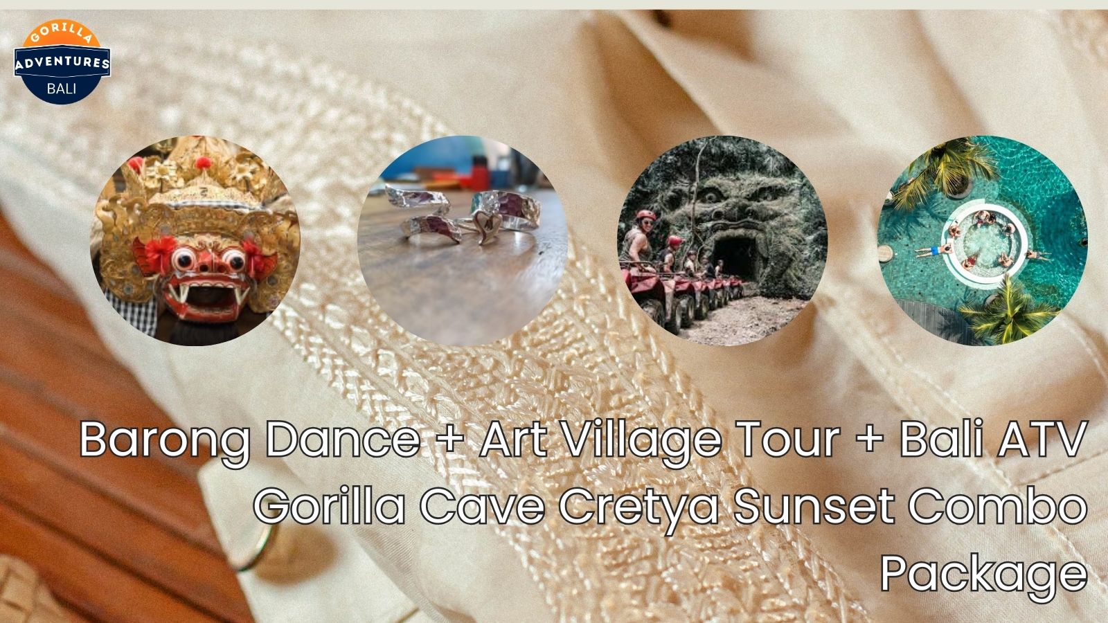 Barong Dance with Art Village Tour Bali ATV Gorilla Cave and Cretya ...
